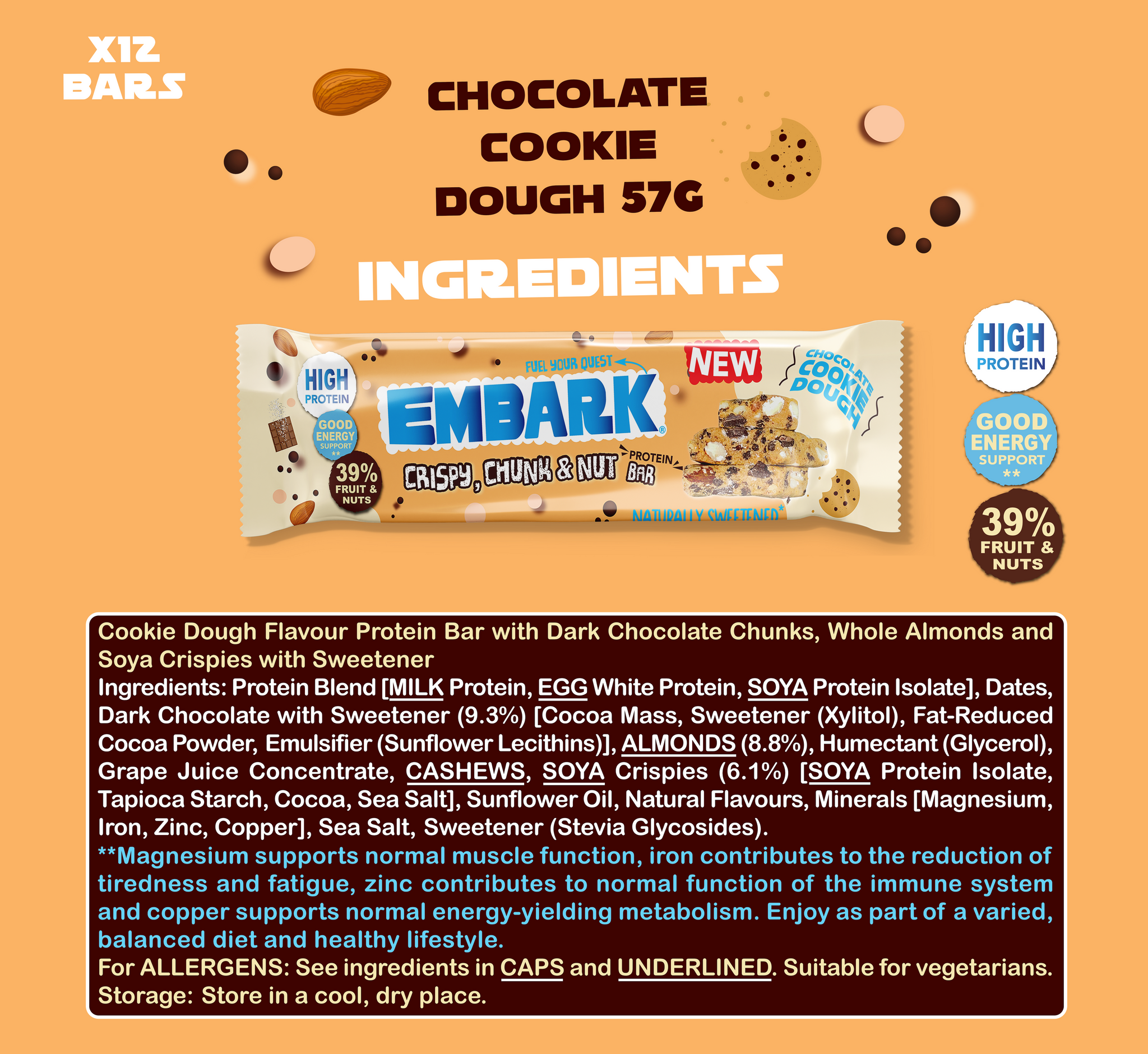 Embark® Protein - Artisan Protein Bar Creators - 100% Vegetarian